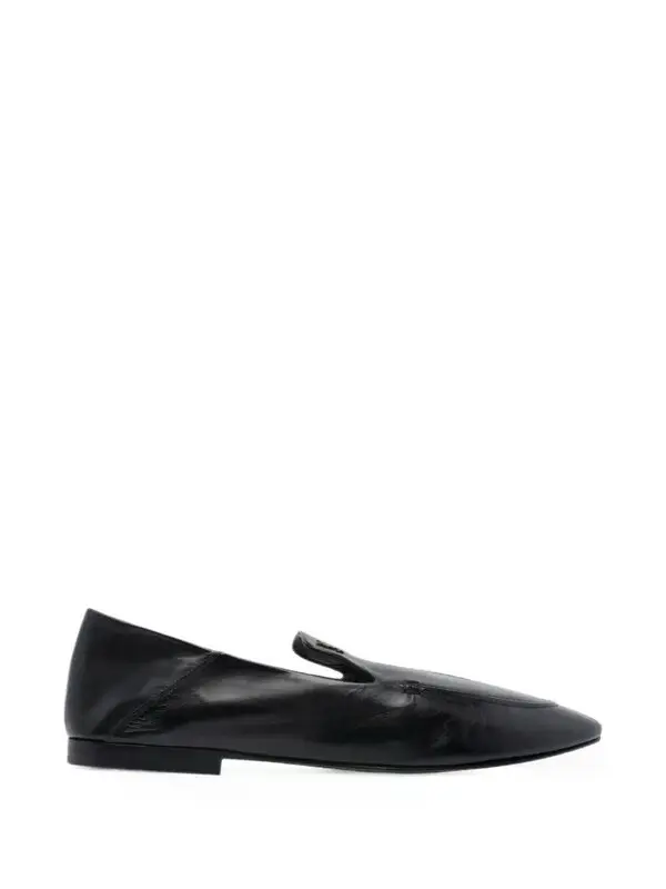 Saint Laurent Alain Leather Loafers - Black