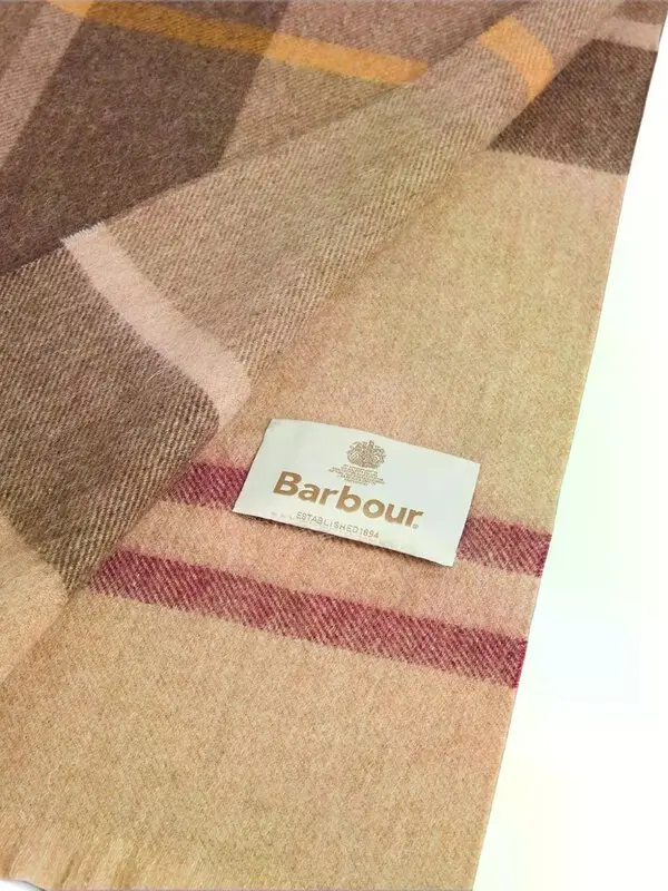 Barbour Rosefield Tartan-check Wool Scarf
