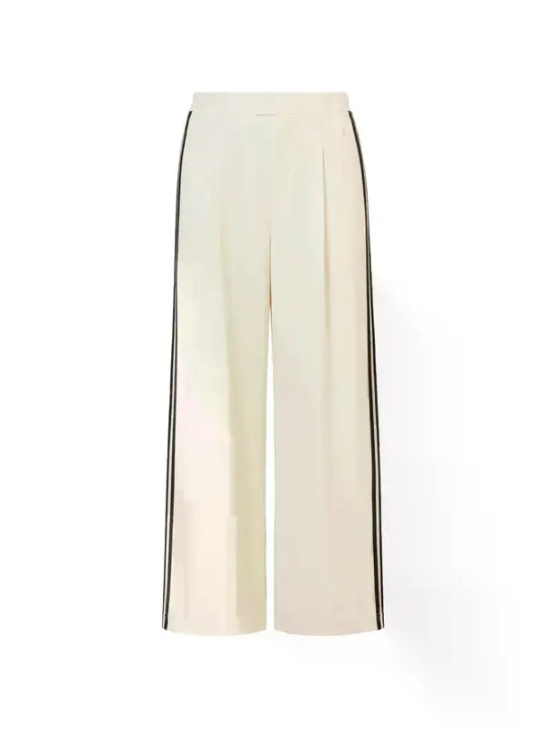 Adidas X Wales Bonner Side-stripe Wide-leg Trousers - Neutrals