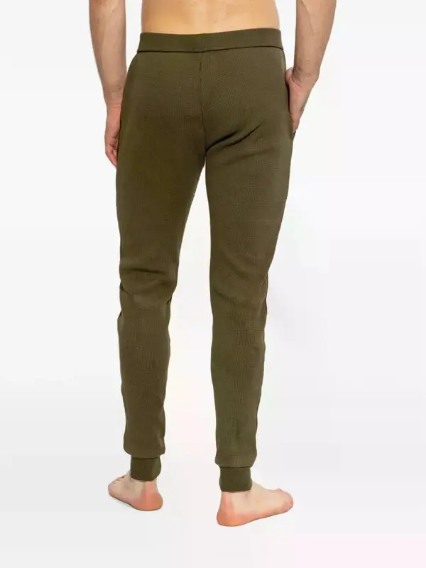 MAISON MARGIELA Waffle-knit Logo-patch Trousers
