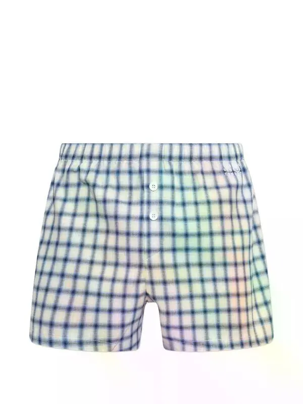 MAISON MARGIELA Check-pattern Boxer Shorts - Neutrals