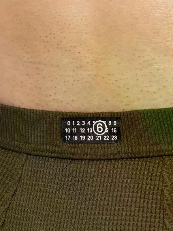 MAISON MARGIELA Waffle-knit Logo-patch Boxers
