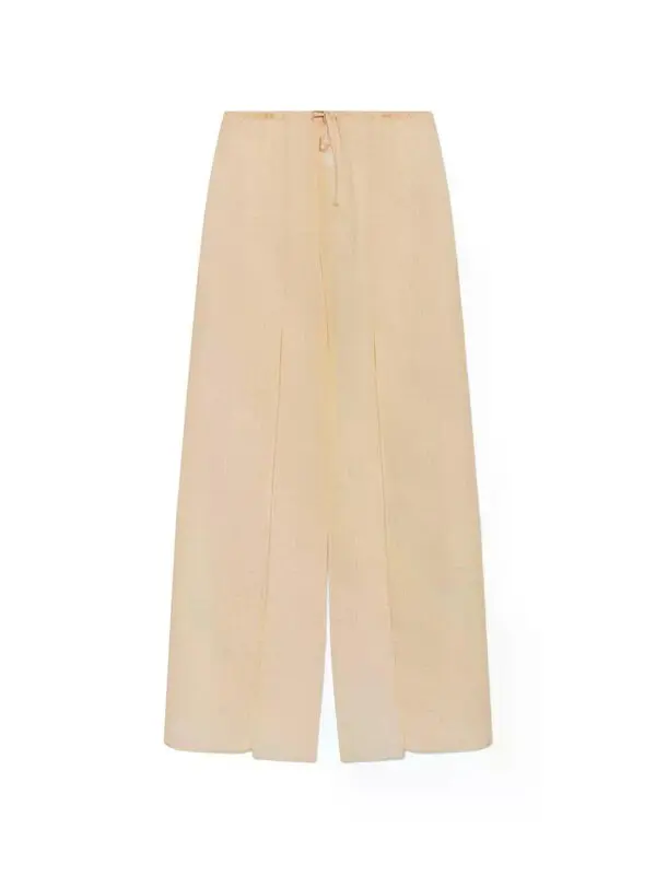 Balmain Silk Monogram Beach Trousers