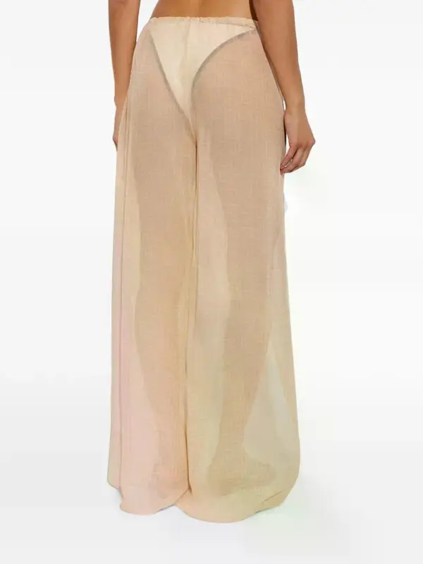 Balmain Silk Monogram Beach Trousers