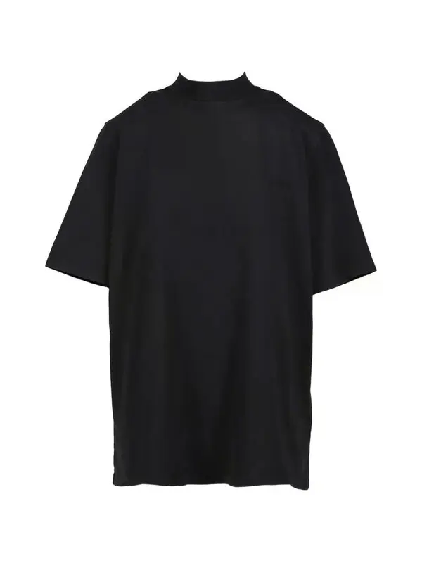 Attico Logo-embroidered T-shirt - Black