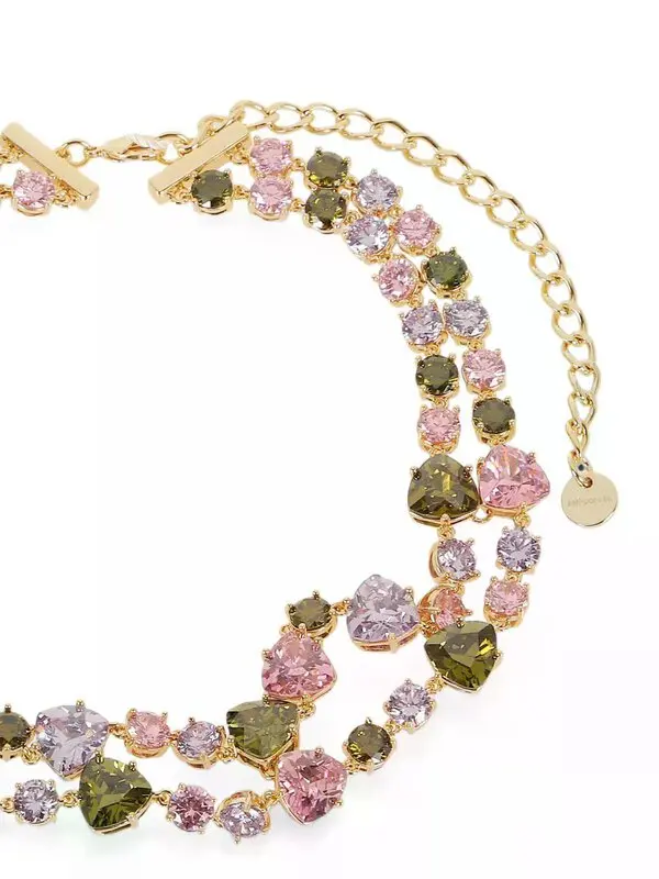 SELF-PORTRAIT Crystal-embellished Double-strand Necklace