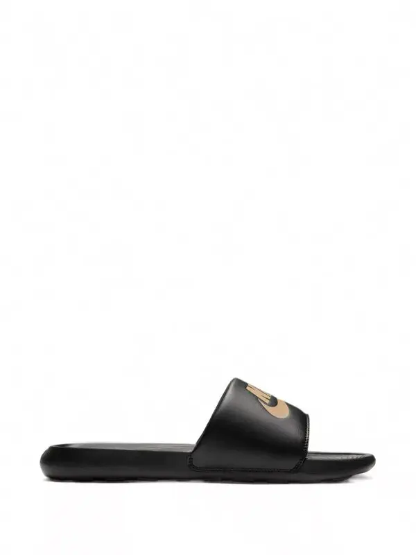 Nike Victori One Logo-print Slides - Black