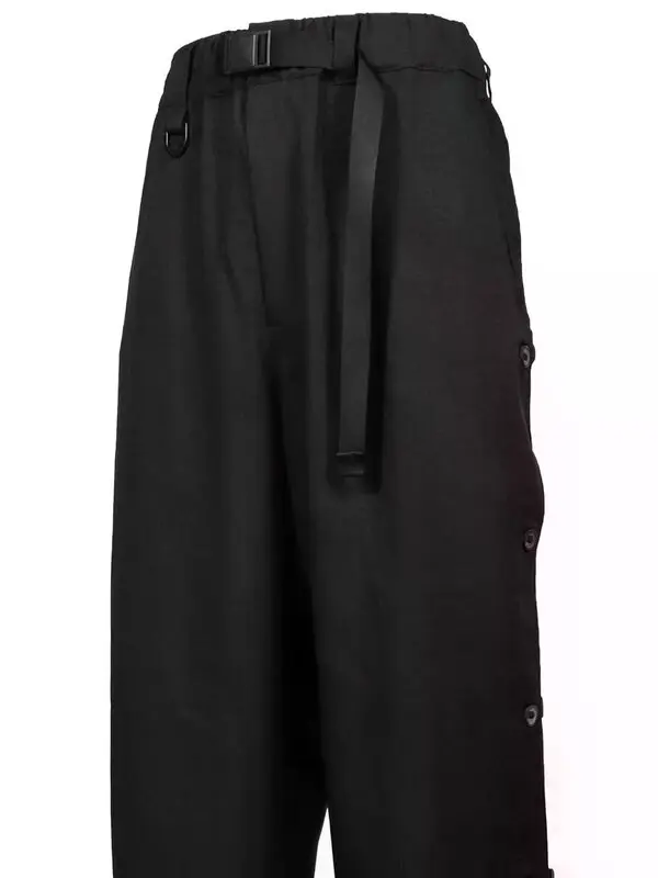 Y3 Three-stripes Press-stud Trousers