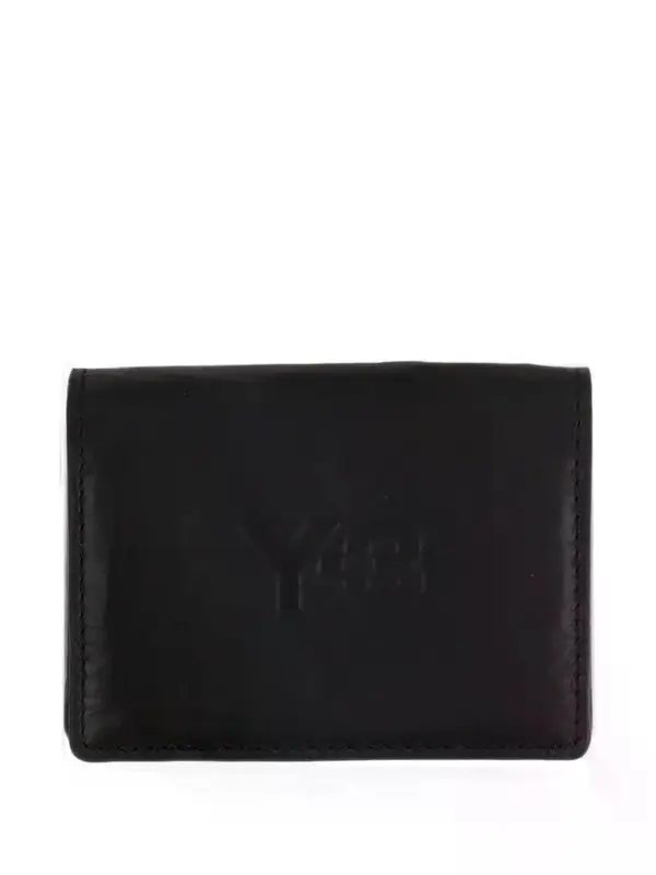 Y3 Logo-debossed Crinkled Card Holder