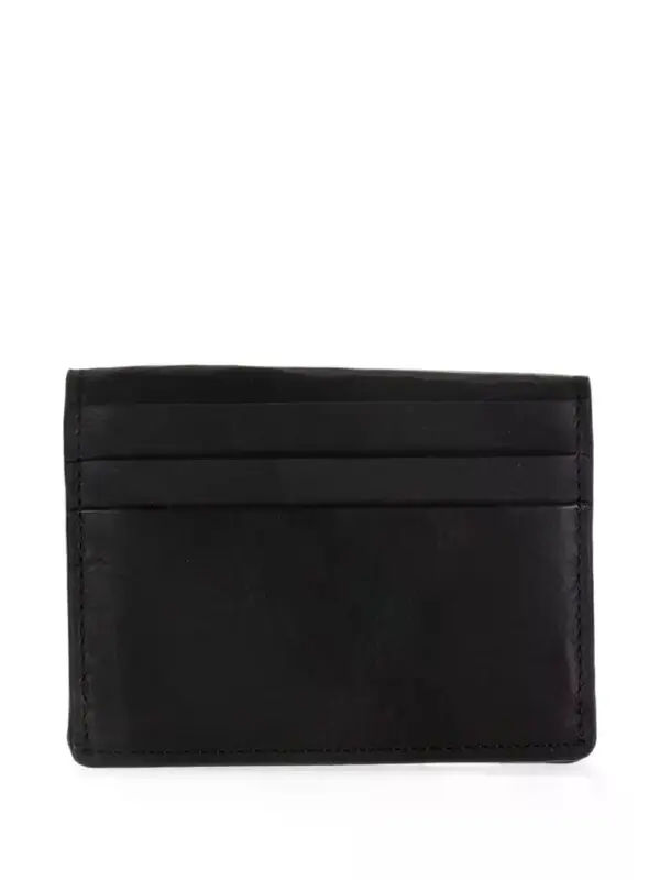 Y3 Logo-debossed Crinkled Card Holder