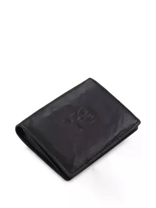 Y3 Logo-debossed Crinkled Card Holder