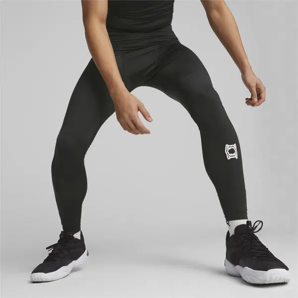 PUMA Hoops Full Length Baselayer Basketball Tight - Black