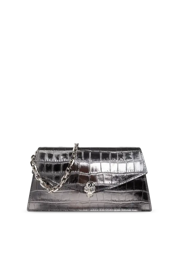 Alexander McQueen Skull Mini" Bag - Silver