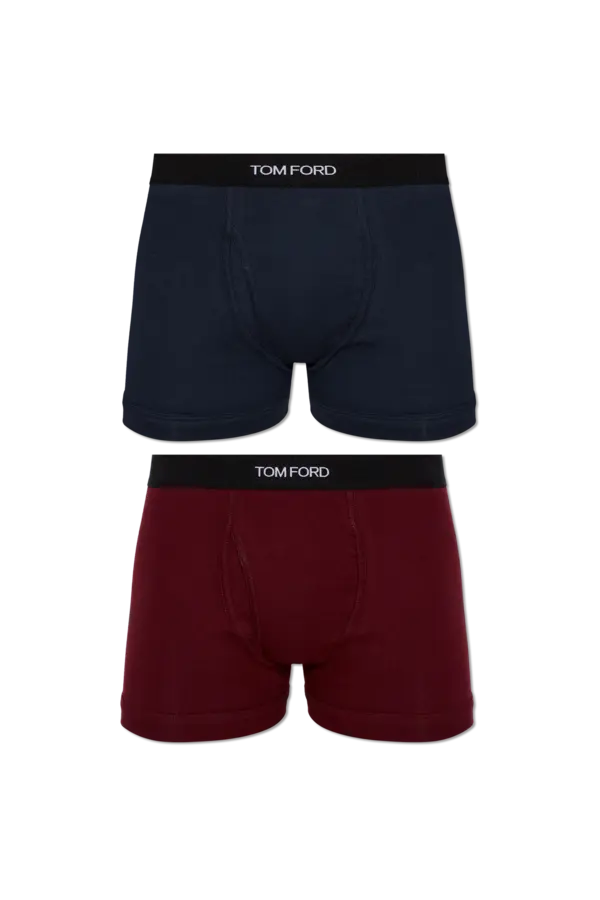 TOM FORD Two-pack Of Boxers With Logo - Multicolour