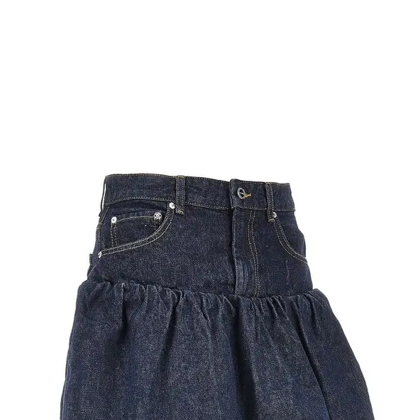 GANNI Denim Mini Bubble Skirt