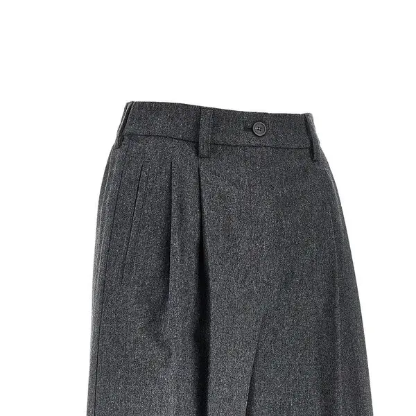 Emporio Armani Flannel Bermuda Shorts With Pinces