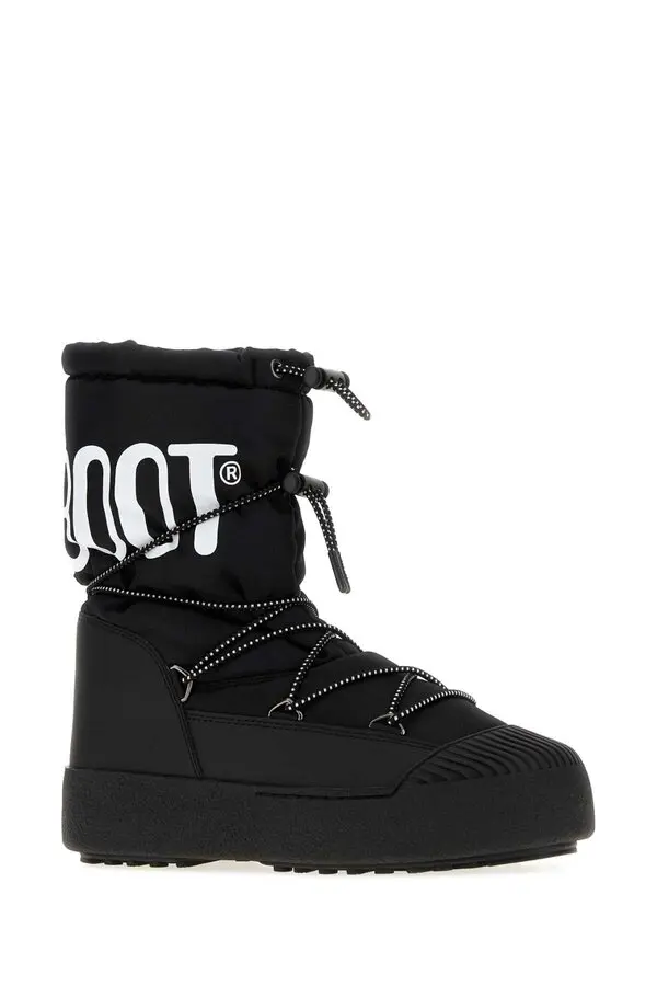 Moon Boot Fabric And Rubber Mtrack Ankle Boots