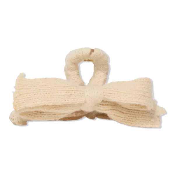 Lele Sadoughi Cable Knit Bow Claw Clip - Ivory