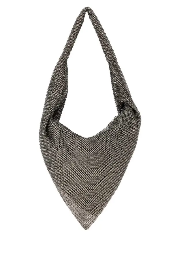 Benedetta Bruzziches Metal Knit Shoulder Bag - Gray