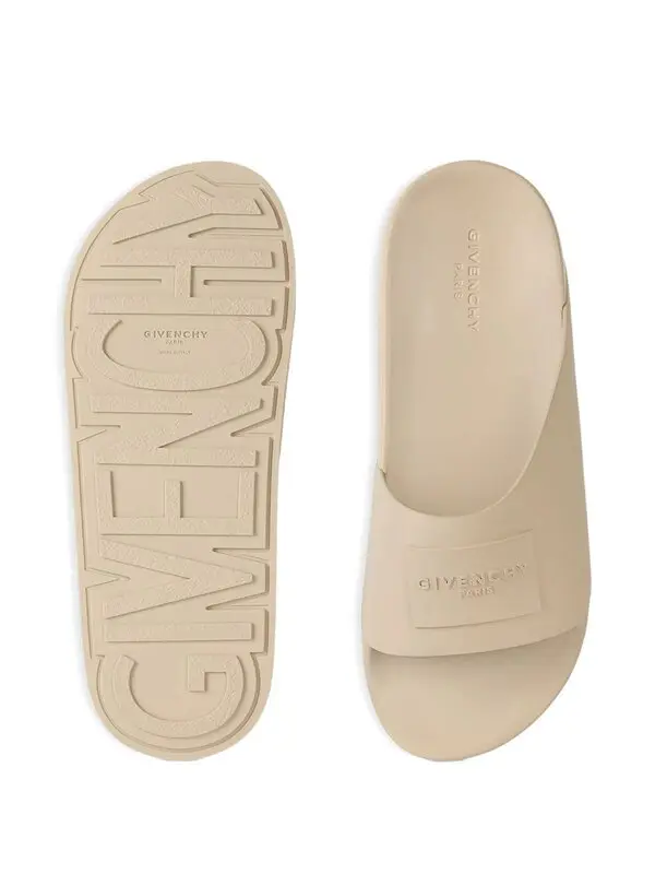 Givenchy Rubber Label Slide Mules