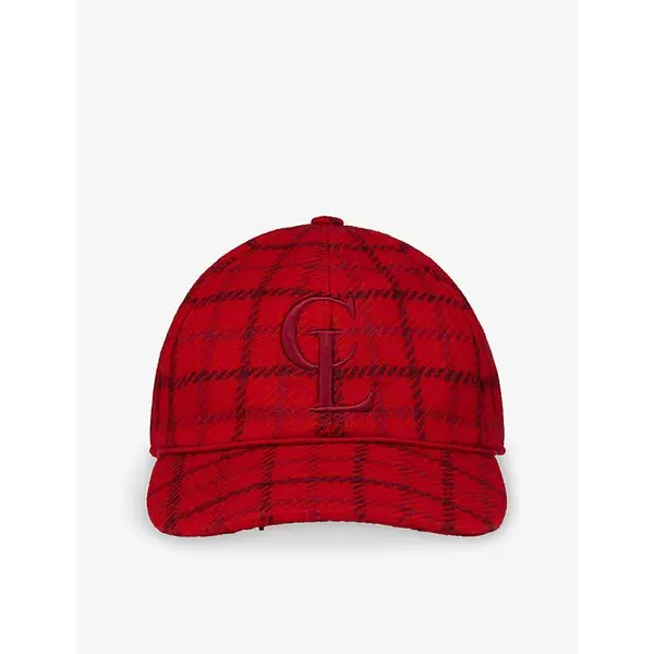 CHRISTIAN LOUBOUTIN Wool And Leather Baseball Cap