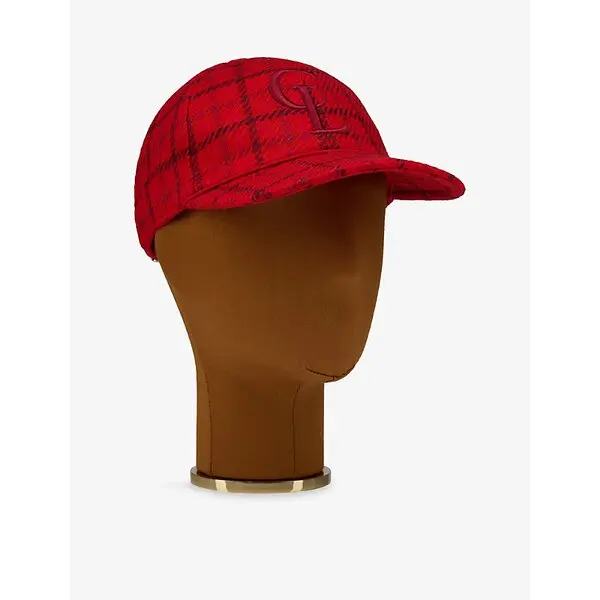 CHRISTIAN LOUBOUTIN Wool And Leather Baseball Cap