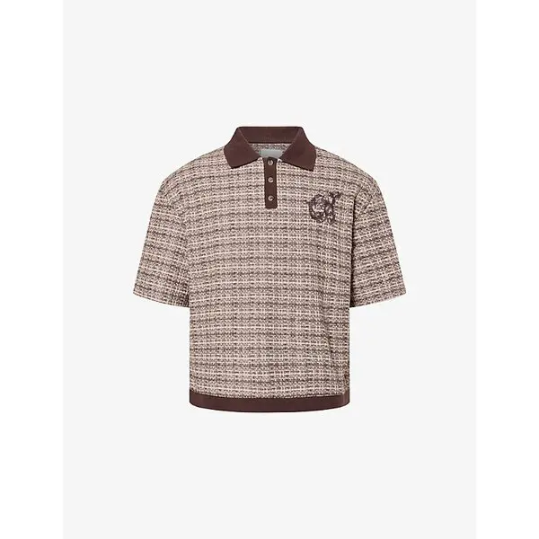 ONLY THE BLIND Como Logo-embroidered Knitted Polo Shirt