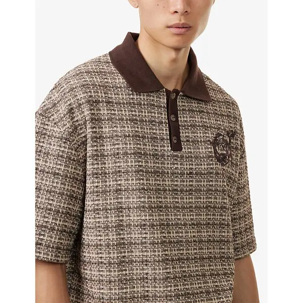 ONLY THE BLIND Como Logo-embroidered Knitted Polo Shirt