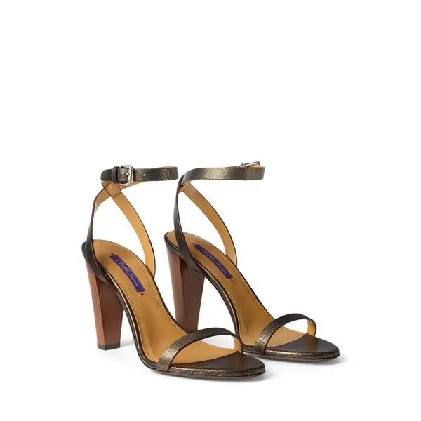 Ralph Lauren Graison 95 Mm Calfskin Sandal