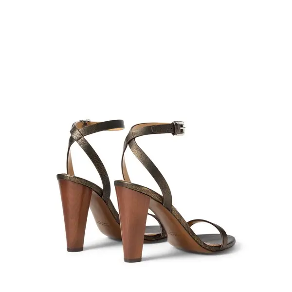 Ralph Lauren Graison 95 Mm Calfskin Sandal