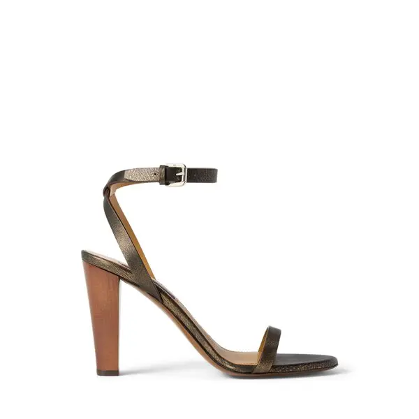 Ralph Lauren Graison 95 Mm Calfskin Sandal