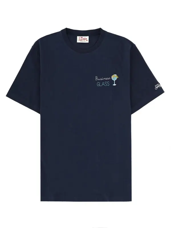 MC2 SAINT BARTH Classic Cotton T-shirt For - Blue