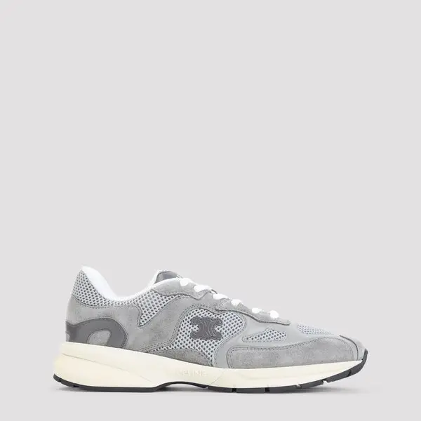 Celine Low Lace-up Suede Sneakers