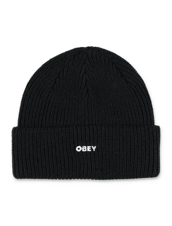 Obey Ribbed Knit Cuffed Beanie