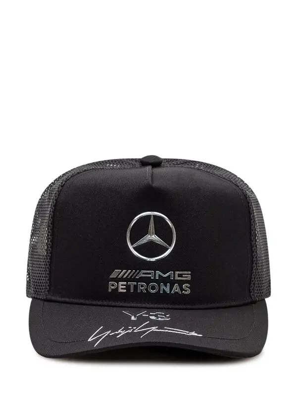 Y-3 X MERCEDES AMG PETRONAS FORMULA ONE Trucker Hat With Rete - Black