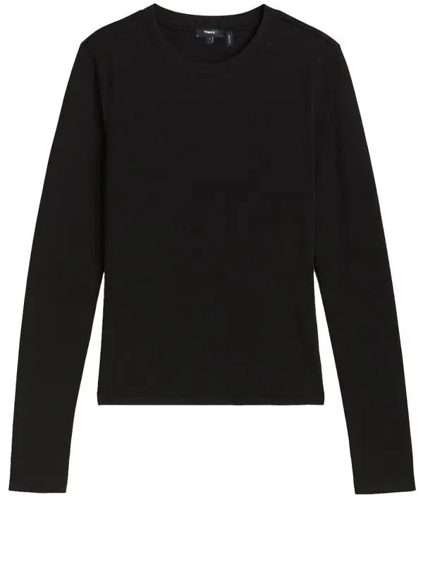 Theory Classic Pima Cotton Sweater For - Black