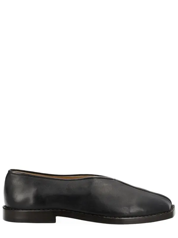 LEMAIRE Open-toe Loafers - Black