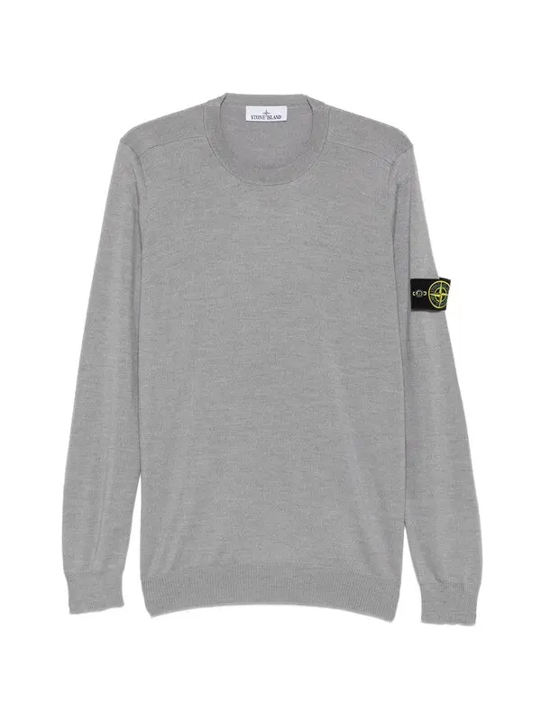 Stone Island Wool Sweater - Ashgreyml