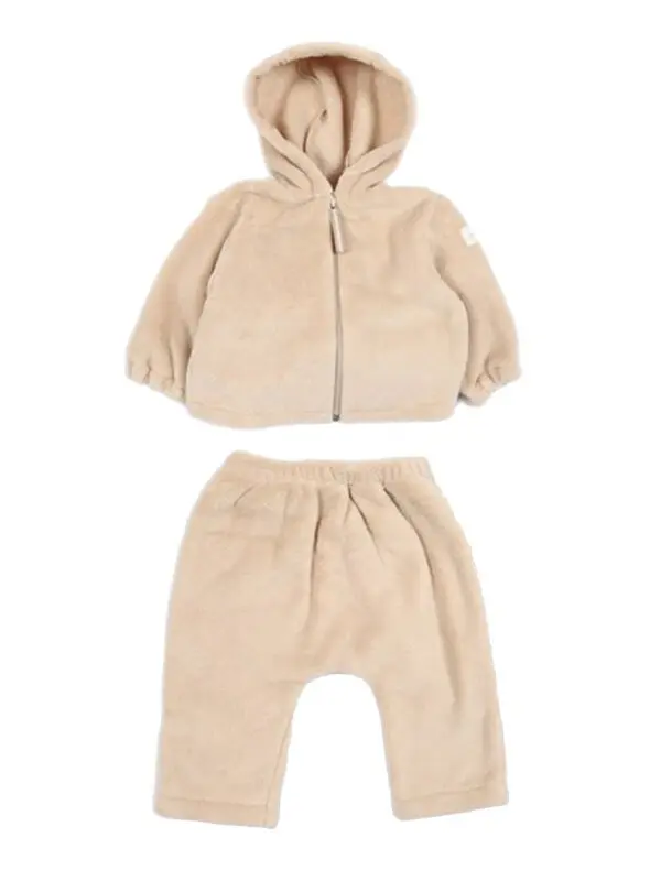 TEDDY & MINOU Fleece Hooded Sweatshirt And Pants Set