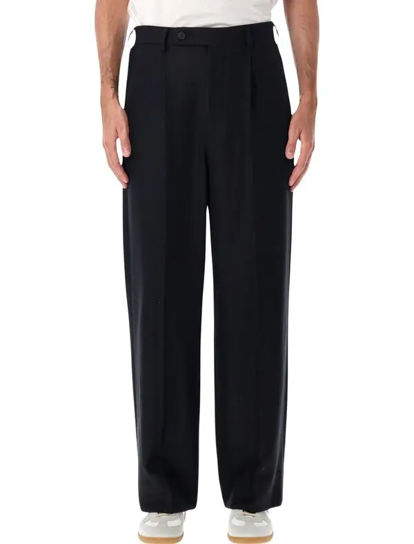 MAISON MARGIELA Pleated Wide-leg Tailored Trousers - Nero