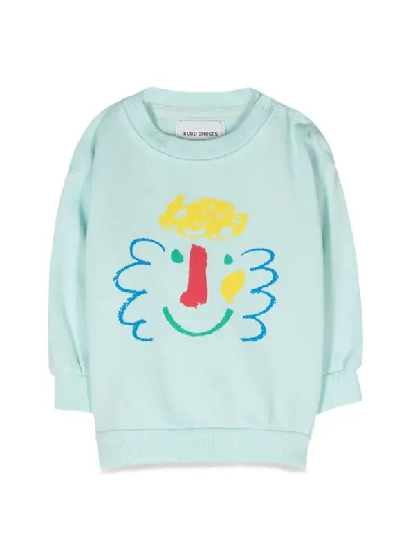 BOBO CHOSES Mini Happy Mask Sweatshirt For Babies