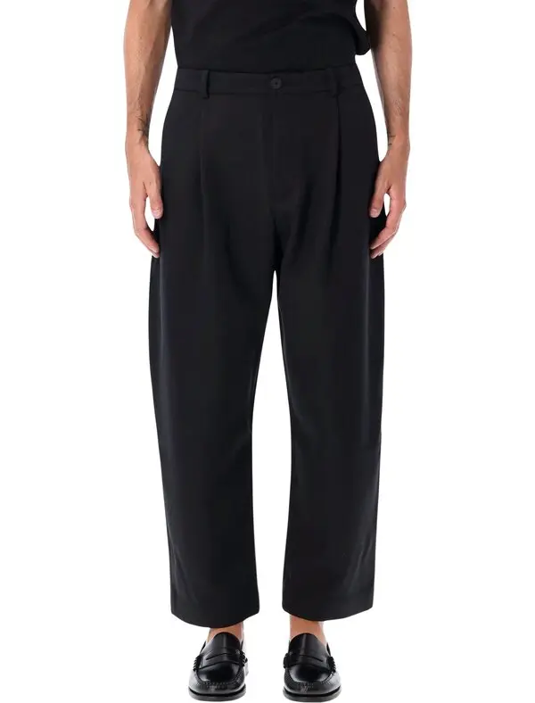 Studio Nicholson Pleated Wide-leg Trousers - Nero