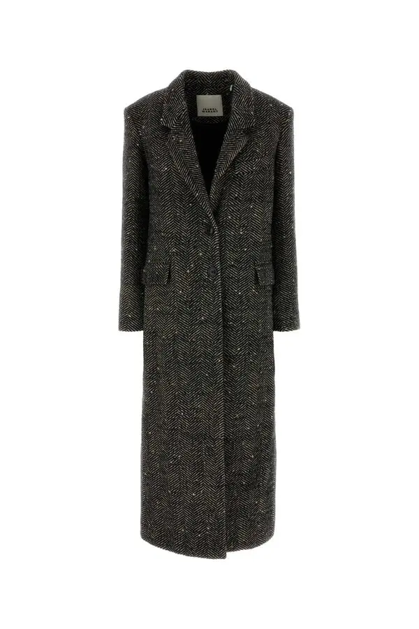Isabel Marant Étoile Tailored Herringbone Long Coat