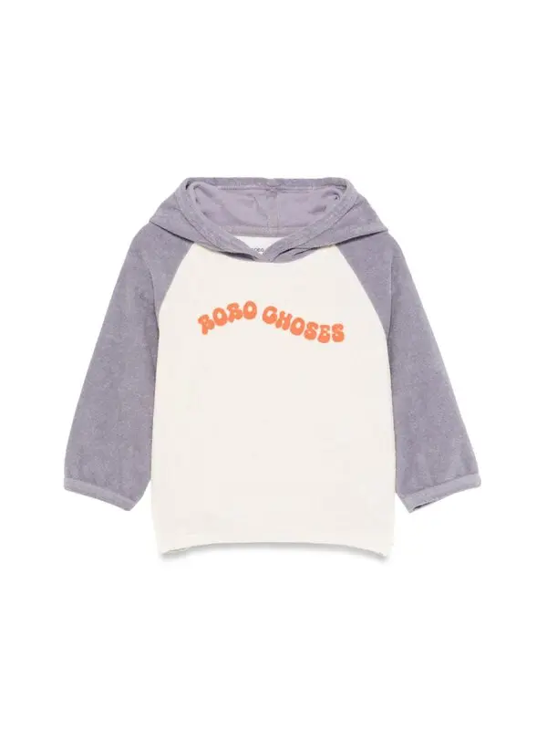 BOBO CHOSES Wavy Mini Terry Cloth Hoodie