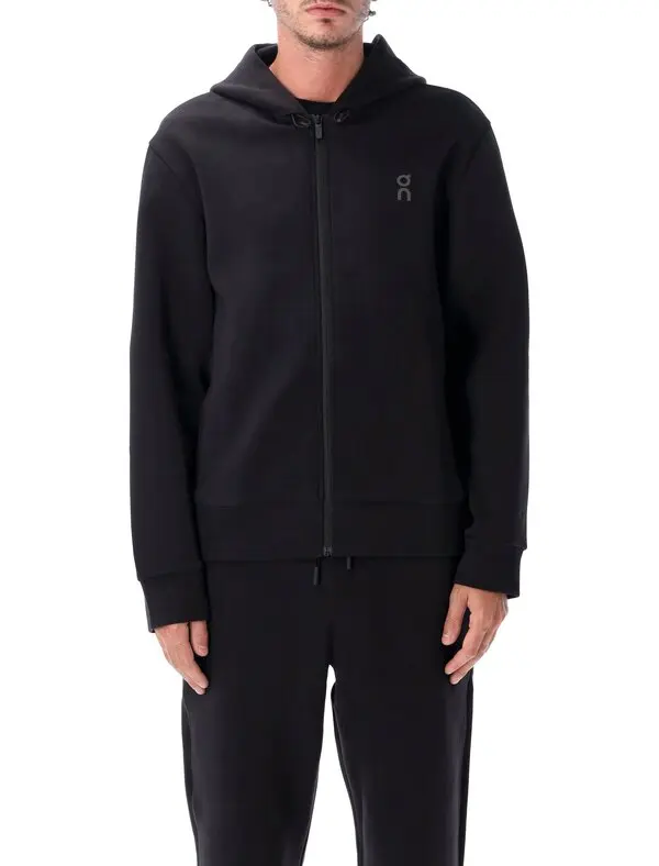 On Full Zip Hooded Sweatshirt - Nero