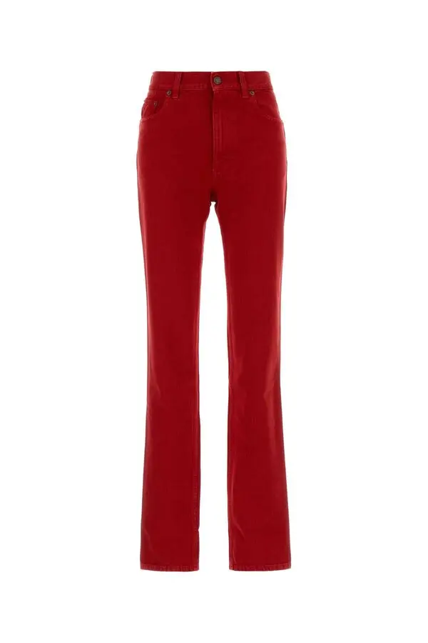 Chloé Denim Jeans In Cotton - Red