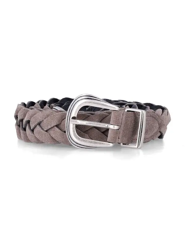 MANCINI 1979 Braided Leather Belt With Buckle
