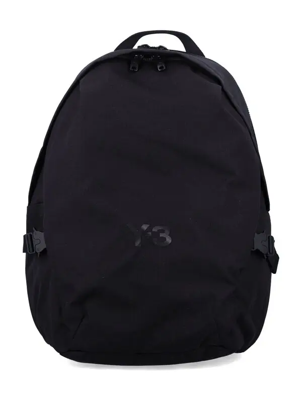 Y3 Backpack With Top Handle And Logo Detail