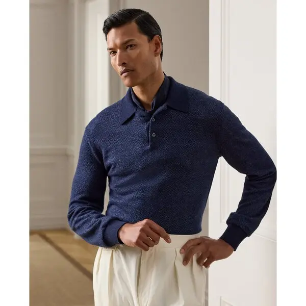 Ralph Lauren Linen-cashmere Polo Sweater