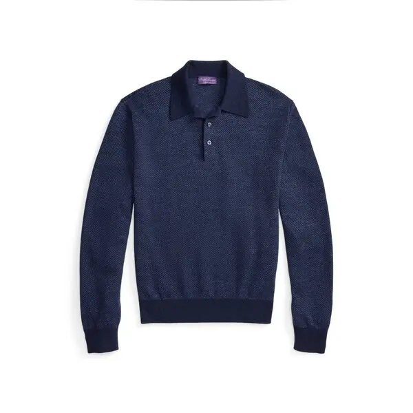 Ralph Lauren Linen-cashmere Polo Sweater